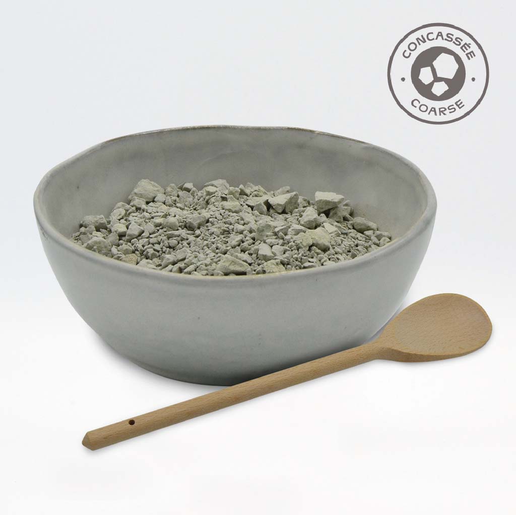 Argile verte concassée, granulée ? Moulue ? Les différences | Argiletz