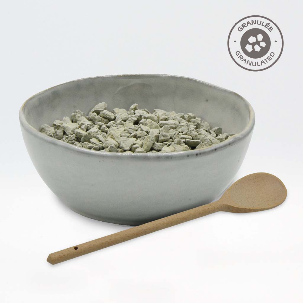 Argile verte concassée, granulée ? Moulue ? Les différences | Argiletz